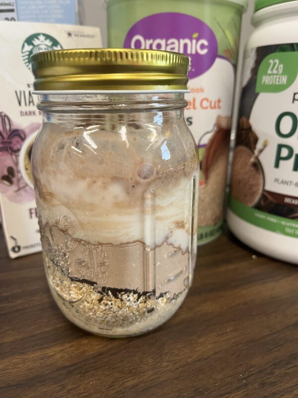 Mocha overnight oats | DHF Learning